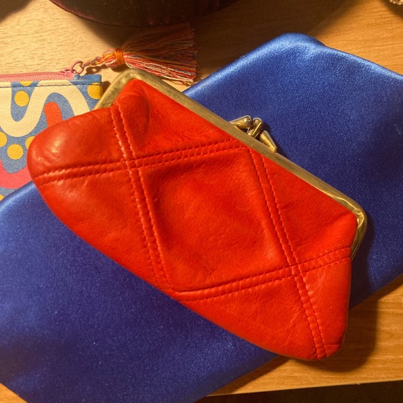 Bags | Vintage Red Leather Coin Purse Made In Paris | Poshmark